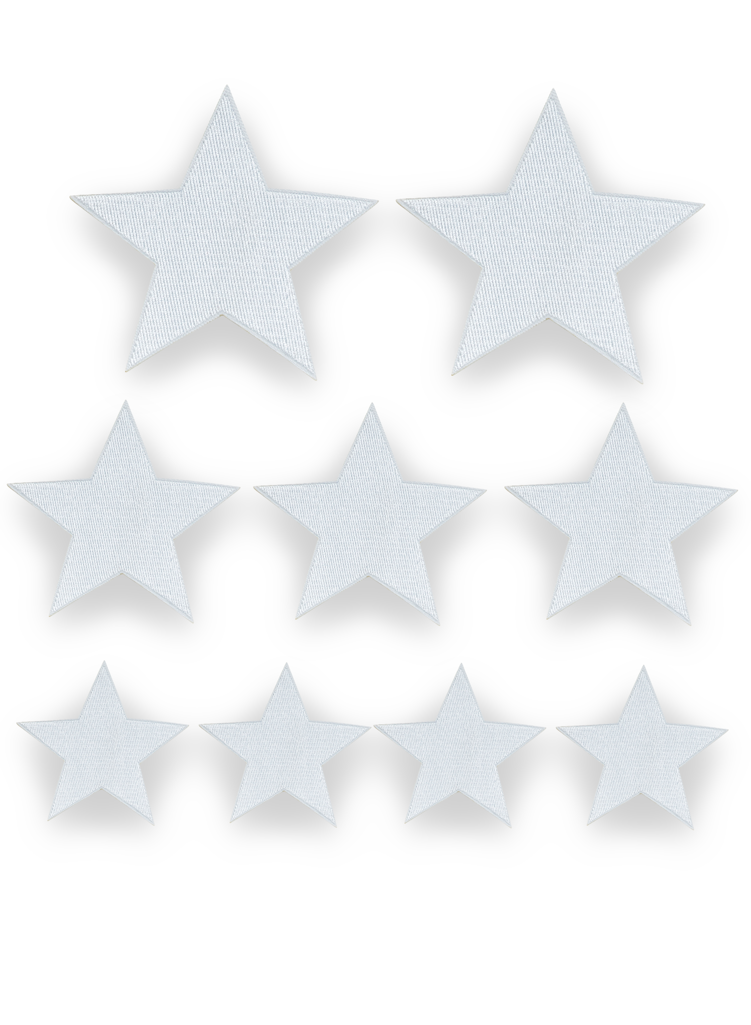 Stjerner 9-Pack Hvit | Badger sett | Russedress.no